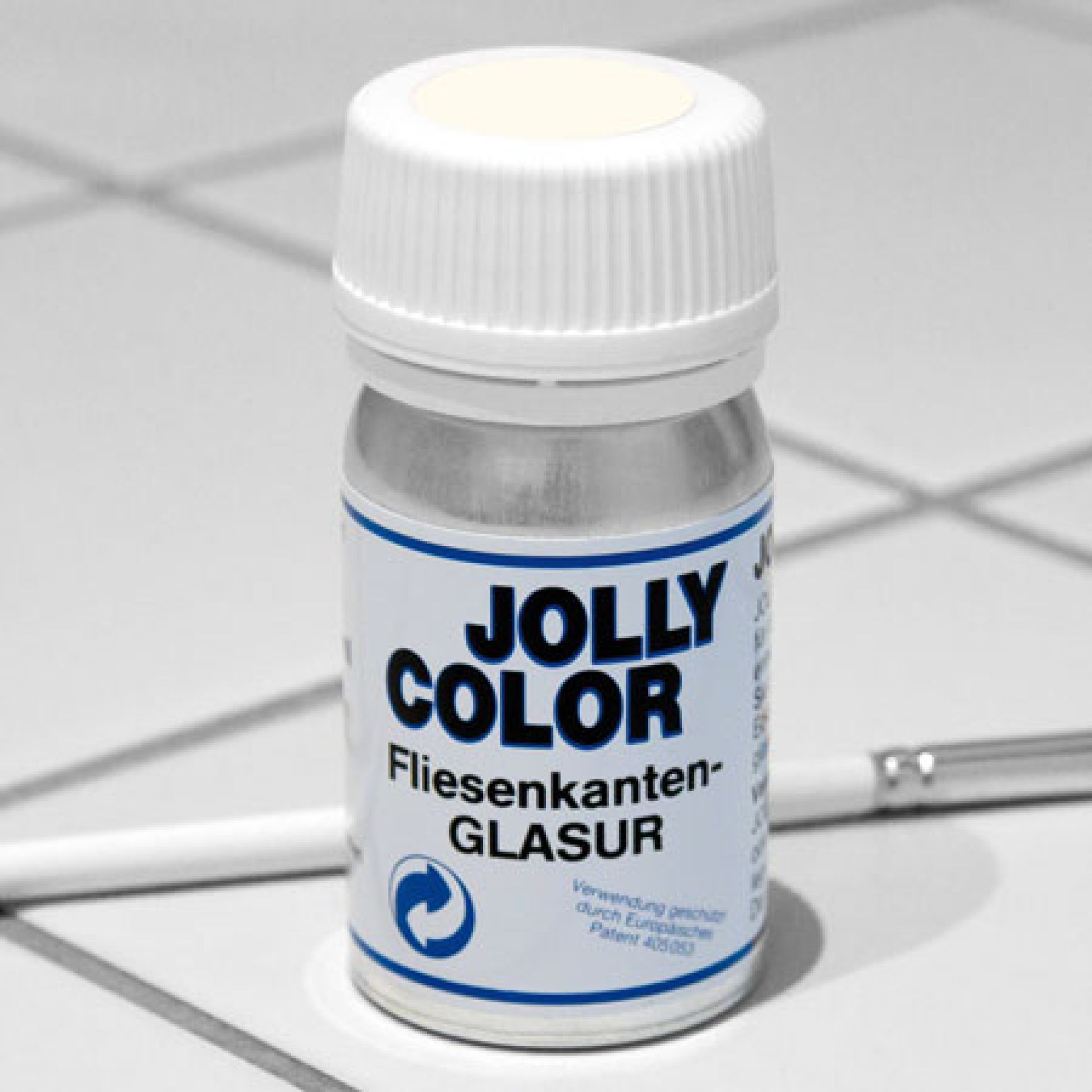 JOLLY COLOR die Fliesenkantenglasur für zu Hause in der Farbe edelweiß